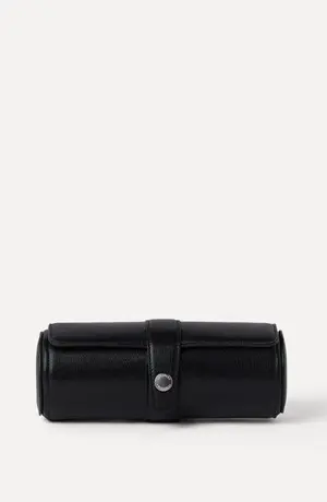 Brunello Cucinelli Grained Leather Watch Box - Black