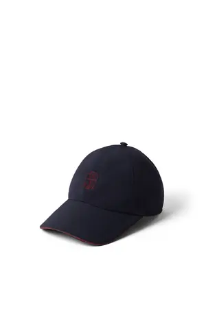 Brunello Cucinelli Baseball Cap With Embroidery - Blue