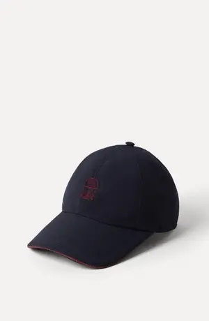 Brunello Cucinelli Baseball Cap With Embroidery