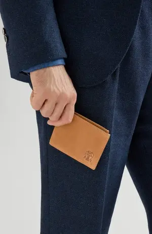 Brunello Cucinelli Nubuck Wallet