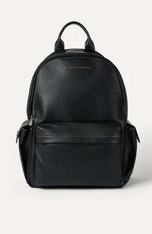 Brunello Cucinelli Grained Calfskin Leather Travel Backpack