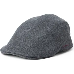 Brunello Cucinelli Virgin Wool Flannel Flat Cap - Dark Grey