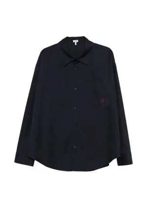 Loewe Anagram Cotton Shirt - Blue