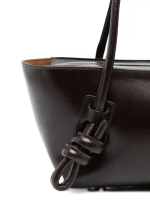 Hereu Fleca Leather Shoulder Bag - Brown