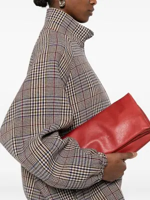 CORTANA Delhi Large Leather Clutch - Red