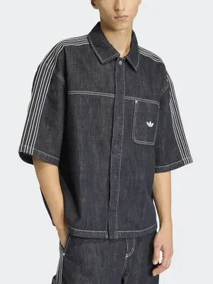 Adidas Denim Shirt With Logo