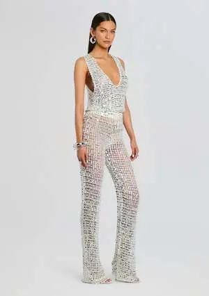 Retrofete Nirvana Sequin Crochet Jumpsuit