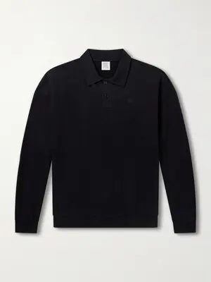 Vetements Logo-embroidered Distressed Cotton-jersey Sweatshirt - Black