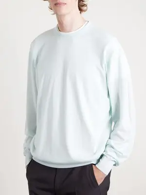 TOM FORD Crew Neck Cashmere Sweater - Blue