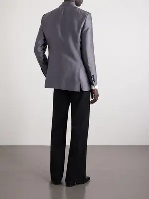 TOM FORD Double-breasted Silk Blazer