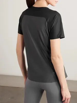On Performance-t Stretch-mesh T-shirt - Black