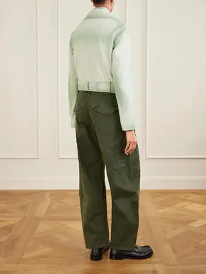 Loewe Tie-dyed Suede Jacket - Green