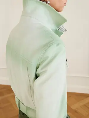 Loewe Tie-dyed Suede Jacket - Green