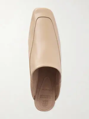 Brunello Cucinelli Leather Slip-on Mules