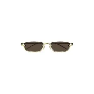 Gucci Rectangular Frame Sunglasses - Brown