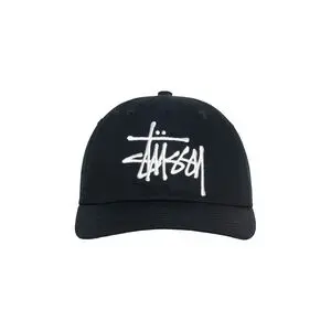 StÜssy Low Profile Big Basic Snapback - Black
