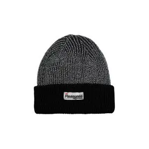 PLEASURES Innovation Reflective Beanie - Black