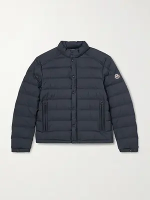 Moncler Quilted Shell Down Jacket - Blue