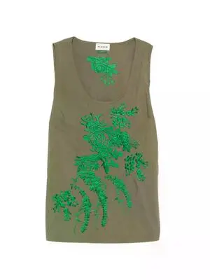 P.a.r.o.s.h Embroidered Top - Green