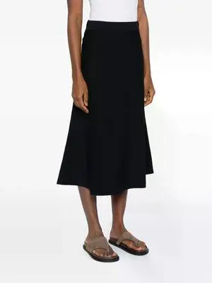 P.a.r.o.s.h Elasticated Waistband Midi Skirt - Blue
