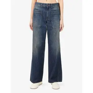 ME+EM Patch-pocket Straight-leg Denim Jeans