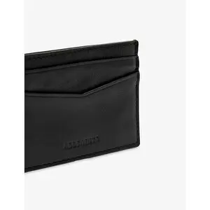 ALLSAINTS Delph Embossed Leather Card Holder - Black