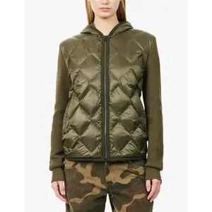 Moncler Tricot Quilted Knit Jacket