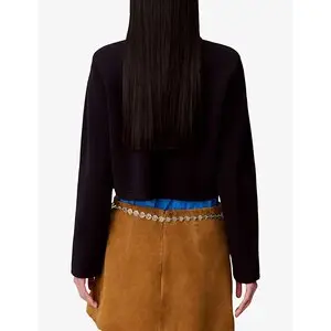 Claudie Pierlot Collared Knitted Cardigan