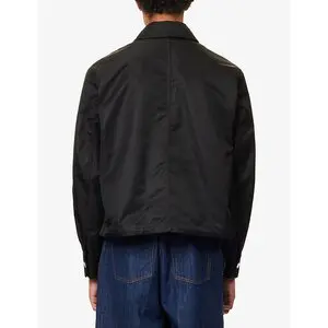 AMI Paris Boxy-fit Woven Jacket - Noir