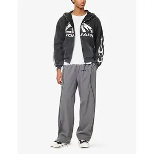 GODMADE Graphic-print Washed Cotton Hoody