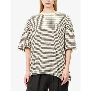 Free People Striped Cotton T-shirt