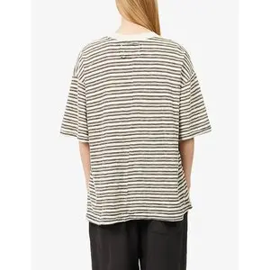 Free People Striped Cotton T-shirt