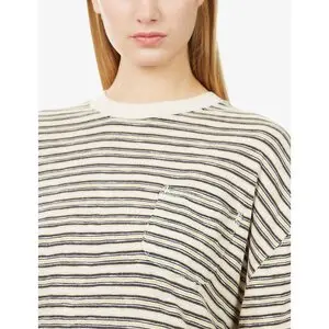 Free People Striped Cotton T-shirt