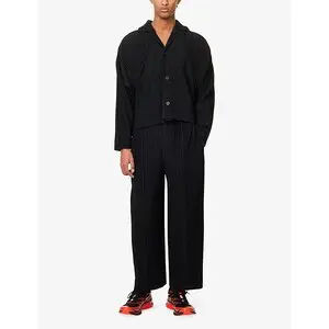 Issey Miyake Cover And Fold Pleated Knitted Jacket
