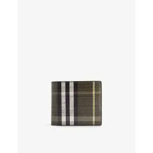 Burberry Check Bifold Coated-cotton Blend Wallet - Thicket