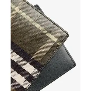 Burberry Check Bifold Coated-cotton Blend Wallet