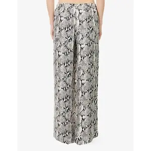 ANINE BING Printed Woven Trousers - Python
