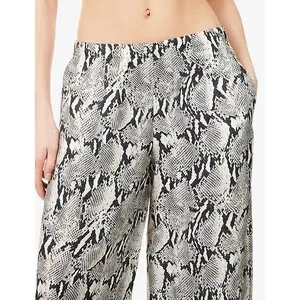 ANINE BING Printed Woven Trousers - Python