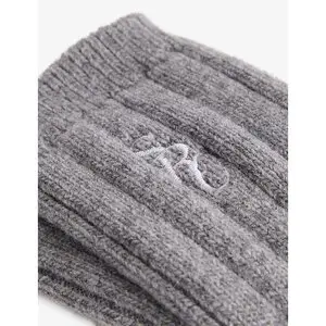 SPORTY & RICH Ribbed Stretch-wool Blend Socks