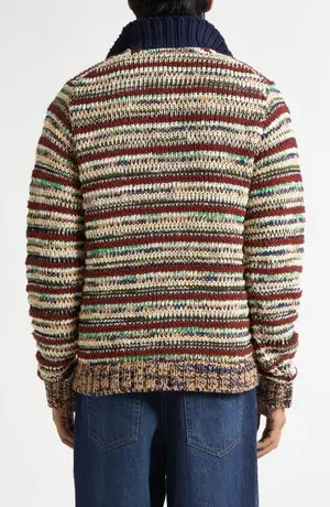 Sacai Mix Knit Polo Sweater