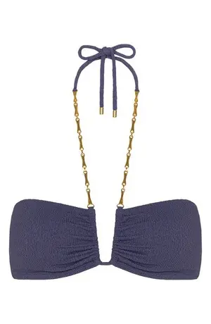 VIX PAULA HERMANNY Bell Carol Bikini Top - Blue