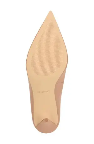Nine West Pointed Toe Mule - Light Natural