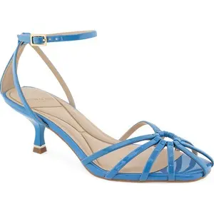 KENNETH COLE Genevieve Ankle Strap Sandal - Blue Patent