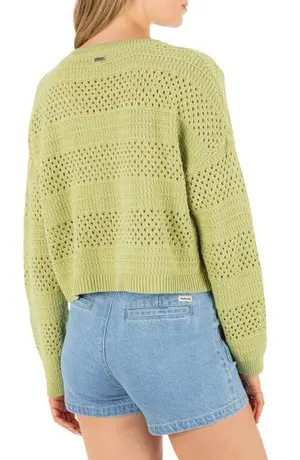 Hurley Simple Times Cotton Sweater - Fern