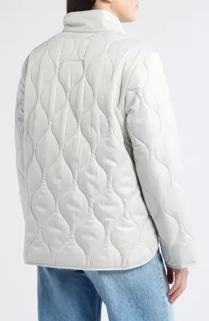 Sam Edelman Quilted Jacket - Pale Grey
