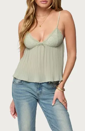 Edikted Pleated Camis Tanks For Women