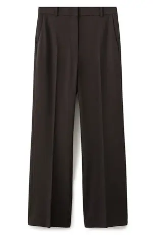 Mango Straight-leg Trousers - Chocolate