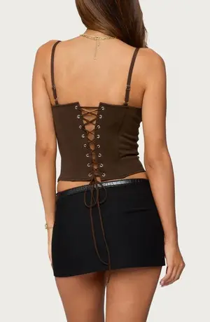 EDIKTED Estrella Crop Corset Top