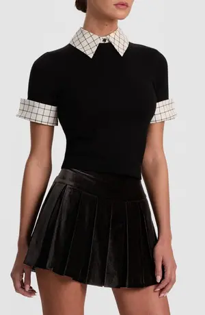 Alice + Olivia Aster Layered Look Polo