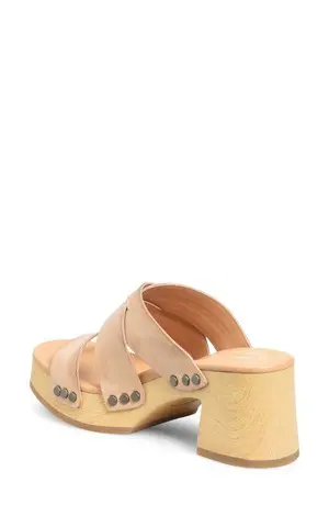 KORK-EASE® Emersen Platform Mule Sandal - Natural Full Grain